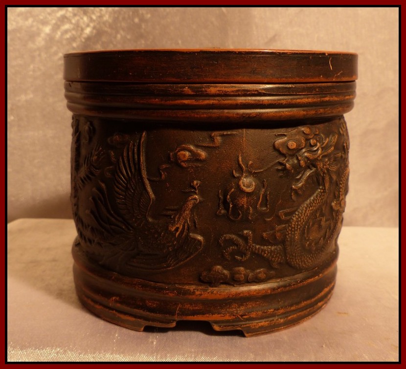 Opium pot, ancient imperial China, "dragon in the sacred pearl ...