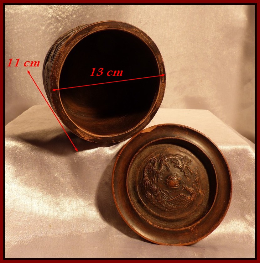 Opium pot, ancient imperial China, "dragon in the sacred pearl ...