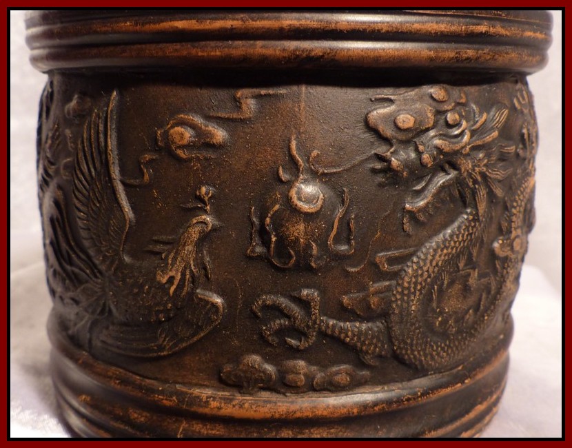 Opium pot, ancient imperial China, "dragon in the sacred pearl ...