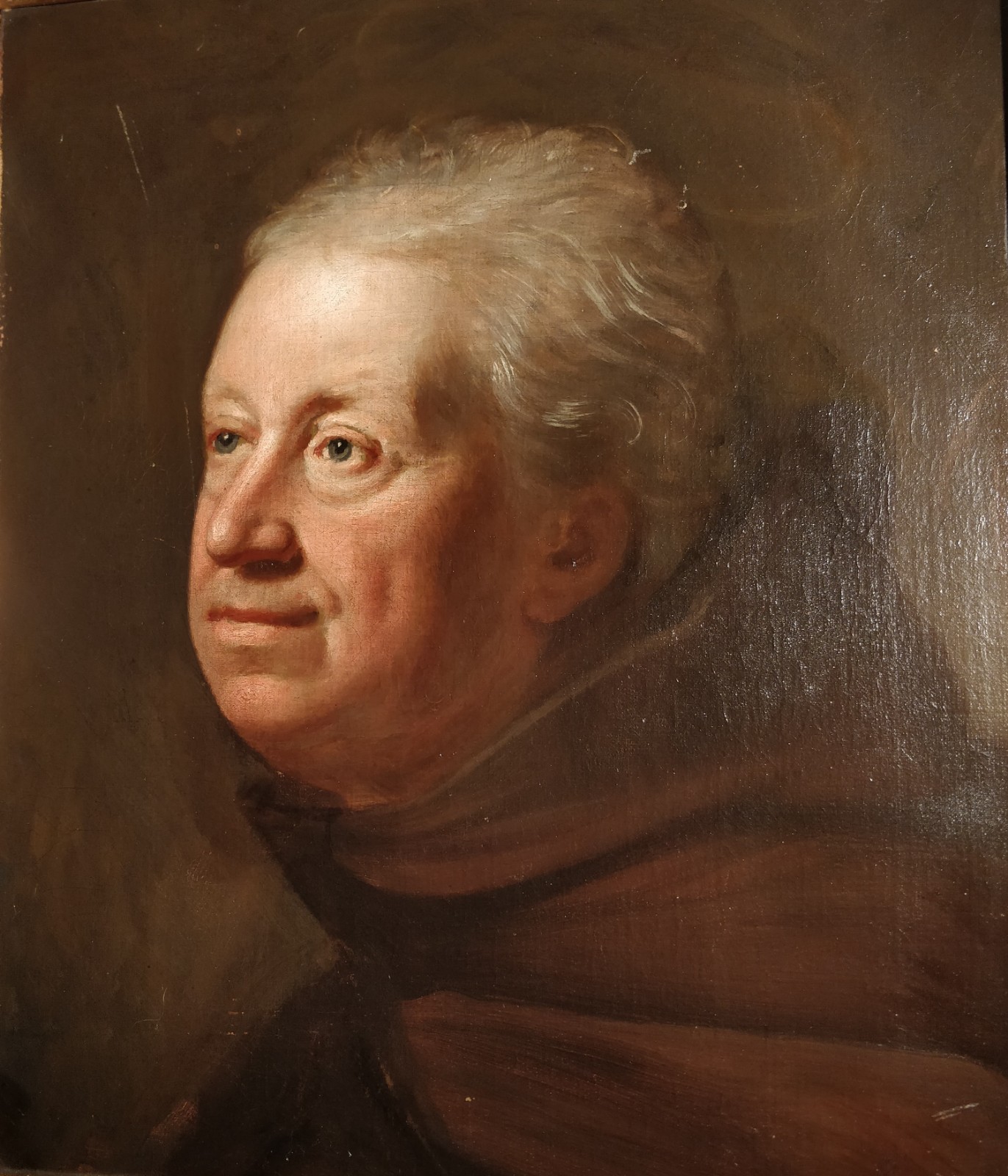 Portrait d'un Moine Franciscain en Robe de Bure Huile sur Toile 18e ...